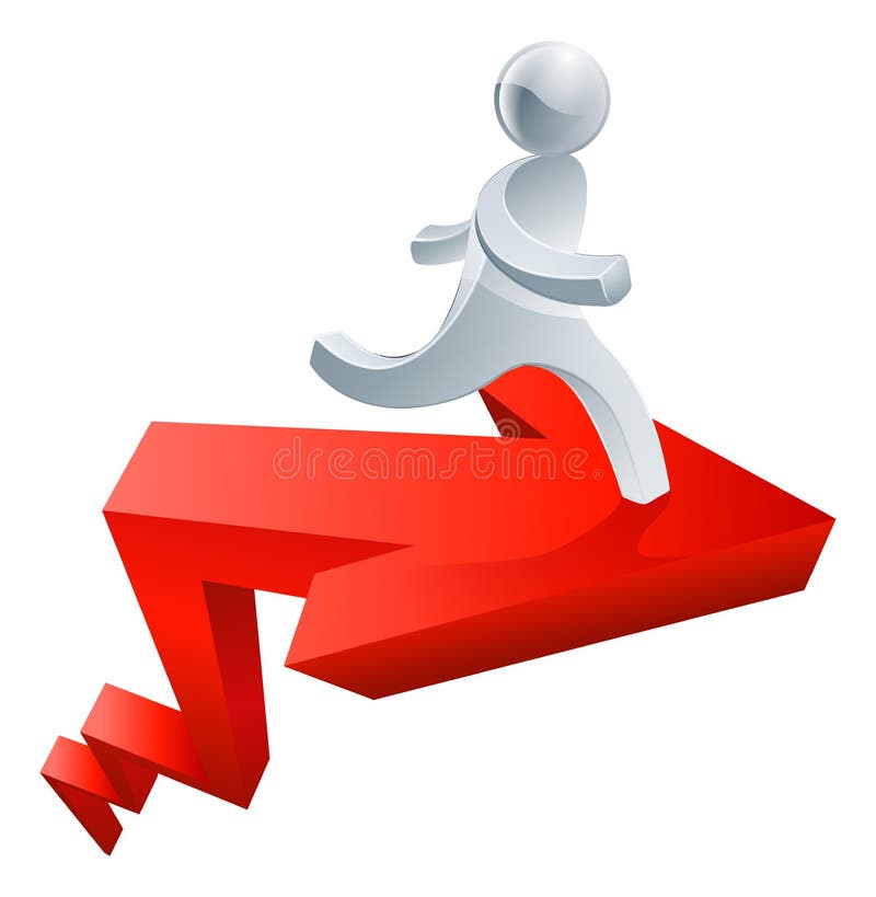 Concepto del logro ilustración del vector. Ilustración de confianza ...