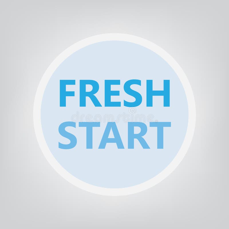Concepto Del Nuevo Comienzo Ilustración del Vector - Ilustración de ...