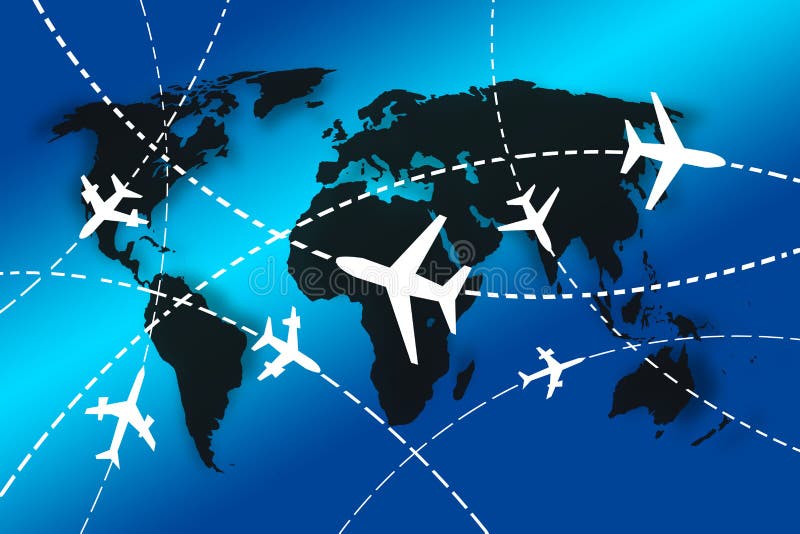 Concepto Del Recorrido Del Mundo Stock de ilustración - Ilustración de ...