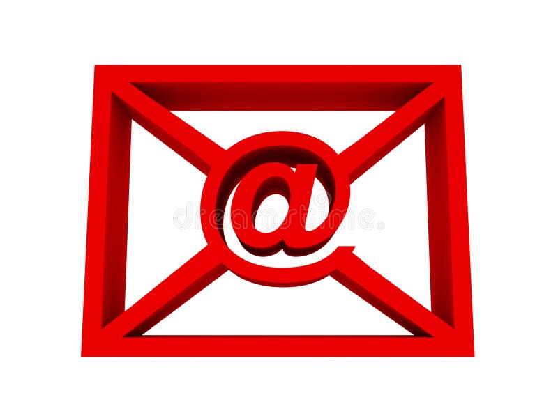 Concepto Del Rojo Del Email Stock de ilustración - Imagen: 20963692