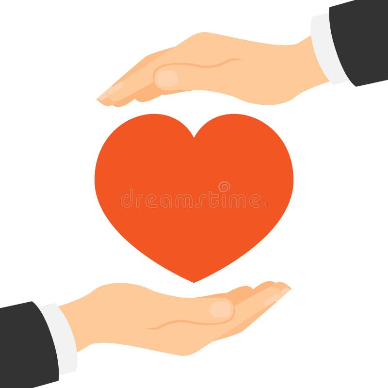 Concepto Del Seguro Del Corazón Ilustración del Vector - Ilustración de ...