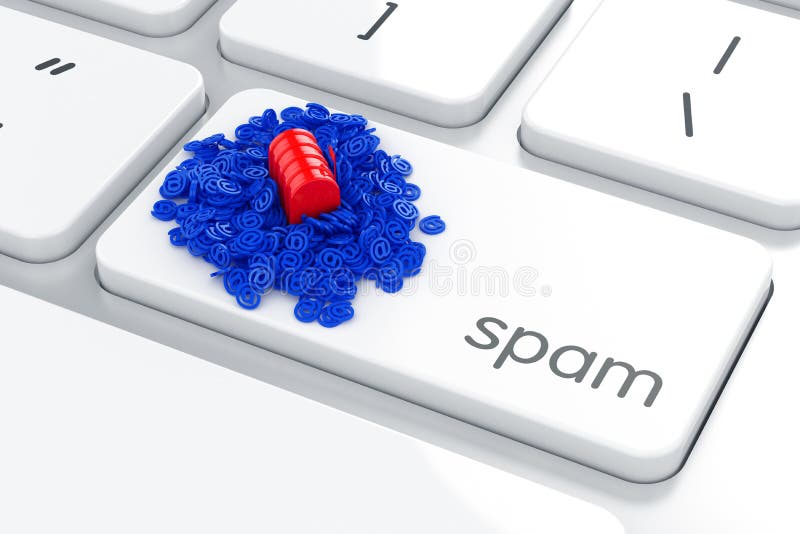 Concepto Del Spam Del Simbol Del Correo Electrónico Stock de ... Concepto Del Spam Del Simbol Del Correo Electrónico Stock de ...