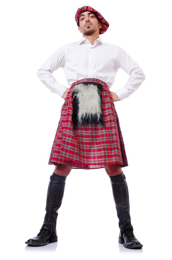 El Concepto Escocés De Las Tradiciones Con La Falda Escocesa Que Lleva ...