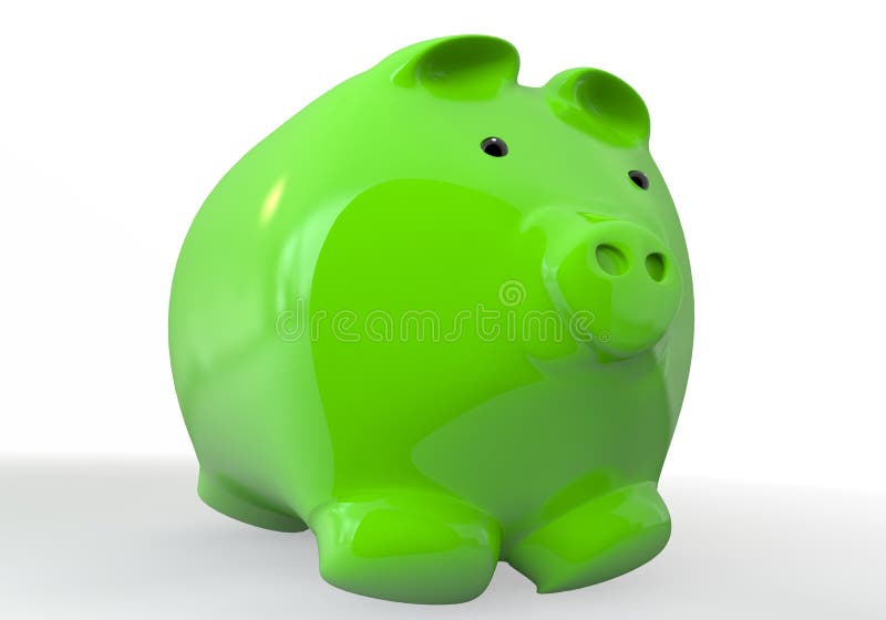 Concepto Financiero De La Hucha 3d Rinden Stock de ilustración ...