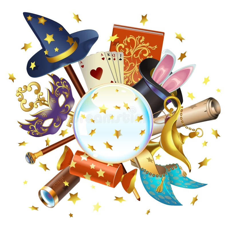 Marco De La Magia Del Vector Ilustración del Vector - Ilustración de ...