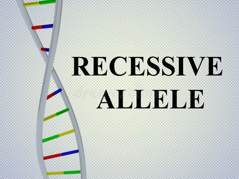 Concepto RECESIVO Del ALELO Stock de ilustración - Ilustración de rojo ...