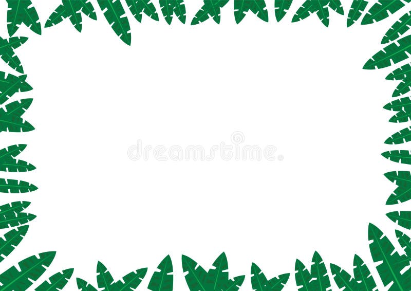 Concepto Tropical Del Marco De La Selva Stock de ilustración ...