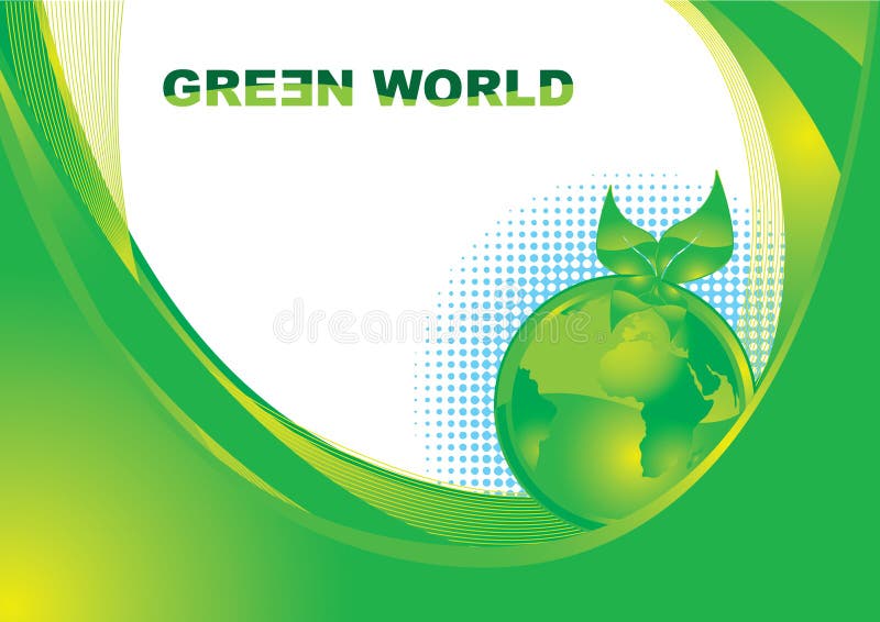 Concepto verde del mundo ilustración del vector. Ilustración de ...