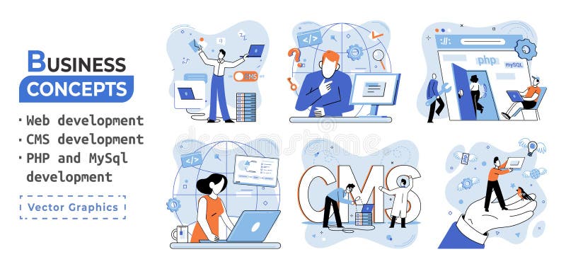 Conceptos De Arquitectura De Sitios Web. Desarrollo Web Php Mysql Interfaz Cms Prueba Software ...