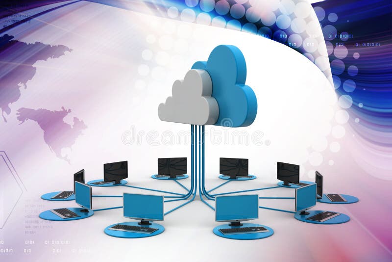 Concepts Cloud Computing Devices Stock Illustration - Illustration of diagram, computing: 54520866