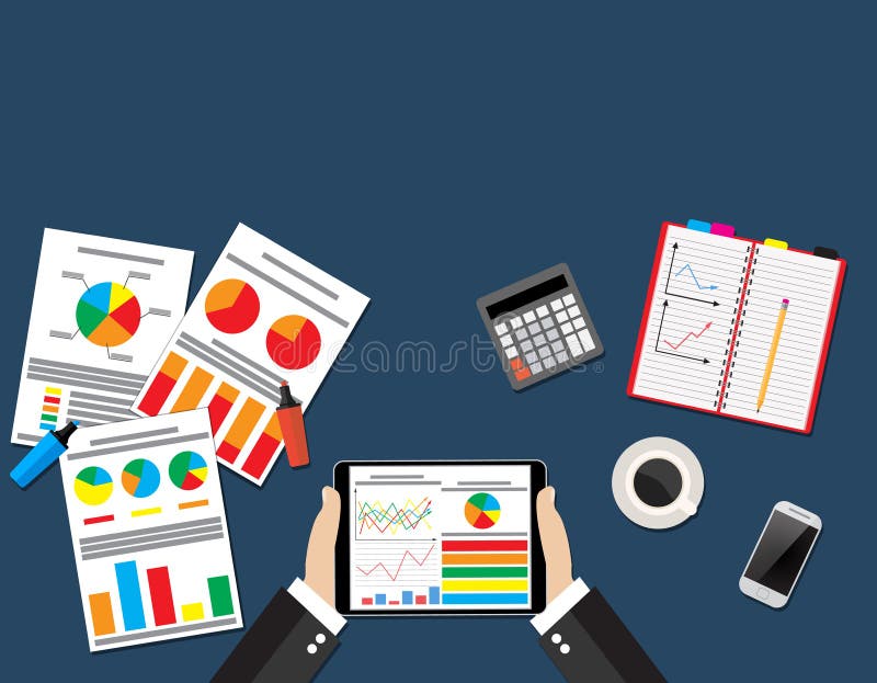 Concepts D'illustration Pour L'analyse Illustration de Vecteur ...