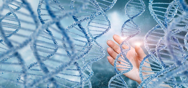 Concepts of DNA Molecules Research S Stock Image - Image of double ...
