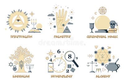 Concepts of Esoteric Sciences. Stock Illustration - Illustration of ...