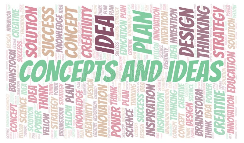 Concepts and Ideas Typography Word Cloud Create with the Text only ...
