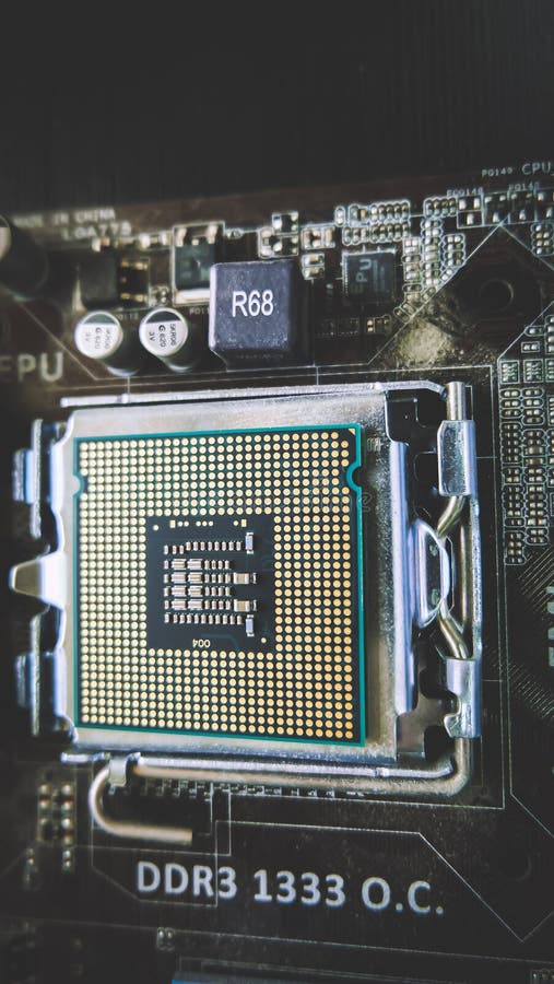 Inside Motherboard of Server, RAM Stock Image - Image of bays ...