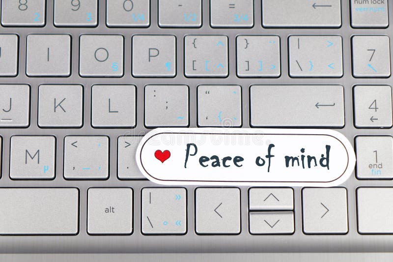 Concepts of Peace of mind. stock photo. Image of hear - 299648026