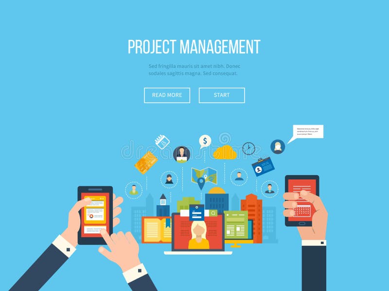 Concepts Plats D'illustration De Conception Pour Le Projet Illustration ...