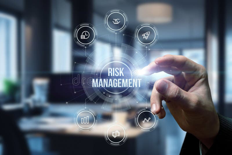 Concepts of Risk Management Using Technologies Stock Image - Image of ...