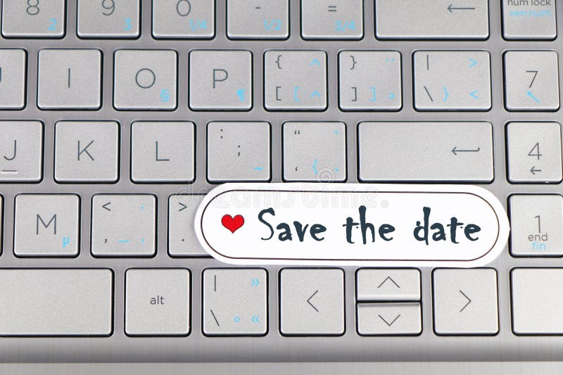 Concepts of Save the date. stock image. Image of pressing - 299648079