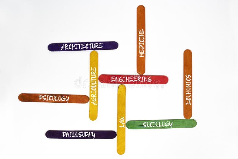 Subjects of study stock image. Image of science, design - 155565381