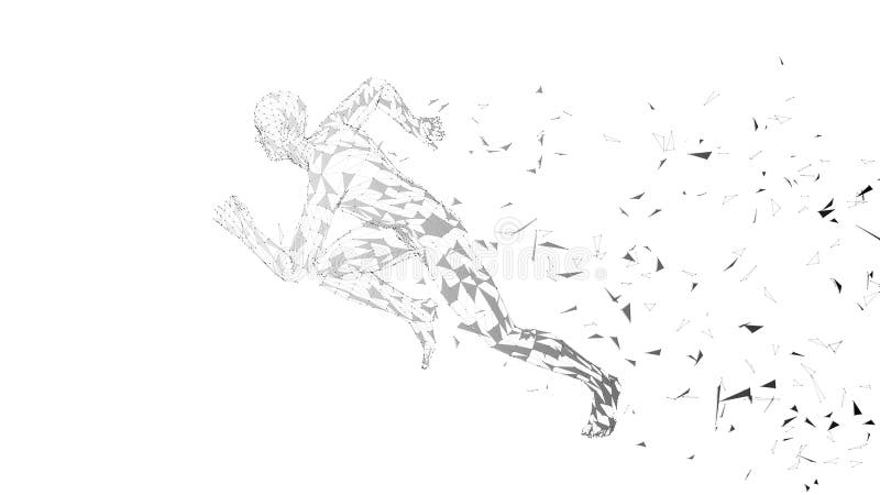 Abstract Vector Runner. Geometric Silhouette Stock Vector ...