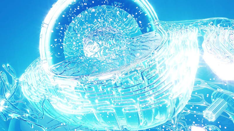 Animation of the Biological Cell and the Mitochondria Stock Video ...