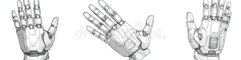 In a Conceptual Art Setting, a Technical Illustration Features Robotic ...