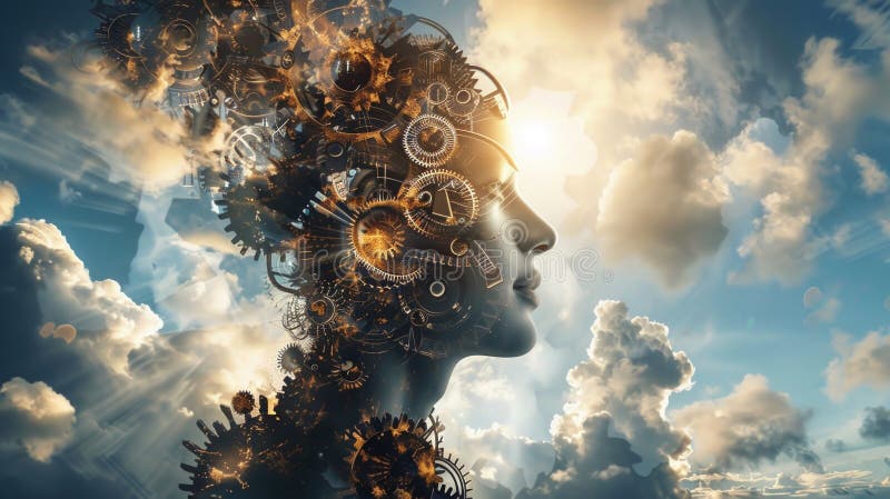 Conceptual Art Showing Cognitive Control and Rational Self Awareness ...