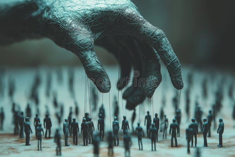 Conceptual Artwork of Control and Manipulation Stock Image - Image of ...