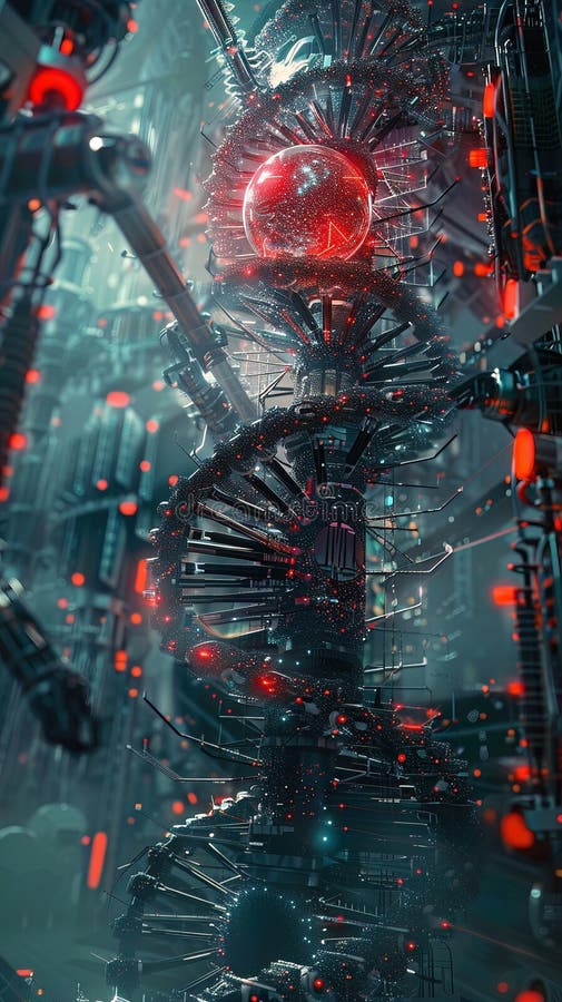 A Conceptual Artwork of Futuristic Genetic Modification with DNA ...