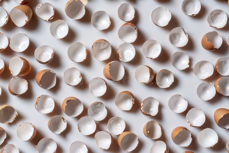Eggshell on a White Background, Art Concept Design Stock Image - Image ...