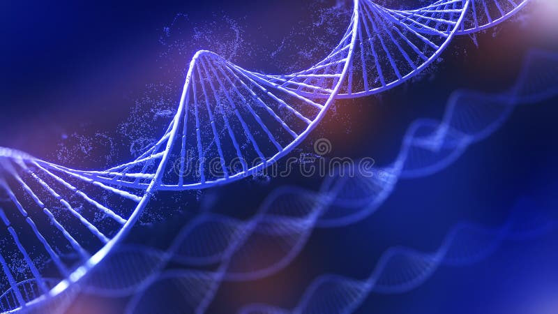 DNA 3D Structure Editing Medicine Concept. Low Poly Polygonal Triangle ...