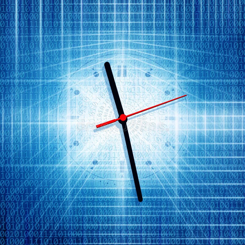 Abstract Internet and Time Concept Stock Illustration - Illustration of ...