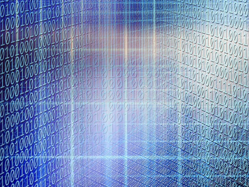 Abstract binary code stock illustration. Illustration of communication ...