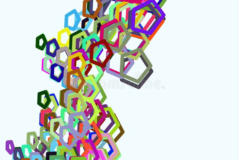 Conceptual Background Pentagon Pattern for Design. Style, Drawing ...