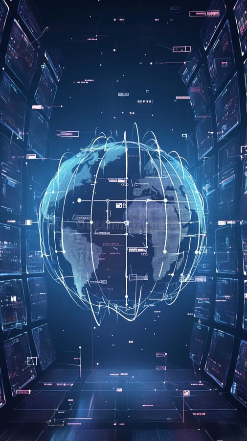 Conceptual Background Showcases Technology Network Data Connection and ... Conceptual Background Showcases Technology Network Data Connection and ...