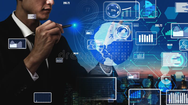Conceptual Business Dashboard for Financial Data Analysis Stock Video ...