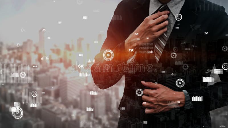 Conceptual Business Dashboard for Financial Data Analysis Stock Footage ...