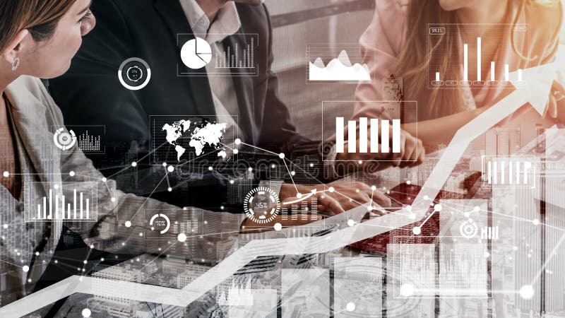 Conceptual Business Dashboard for Financial Data Analysis Stock Video ...