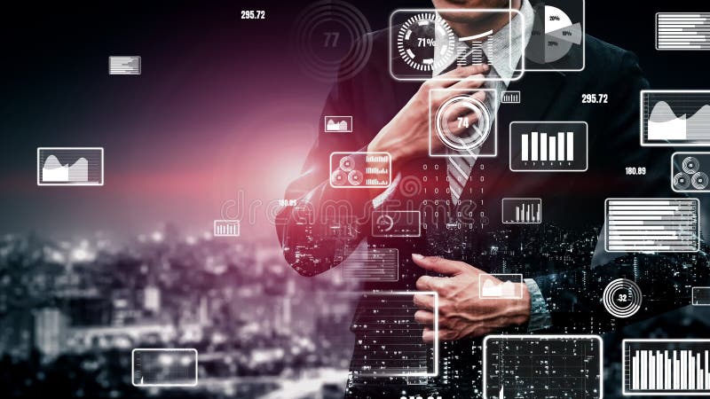 Conceptual Business Dashboard for Financial Data Analysis Stock Video ...