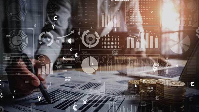 Conceptual Business Dashboard for Financial Data Analysis Stock Video ...