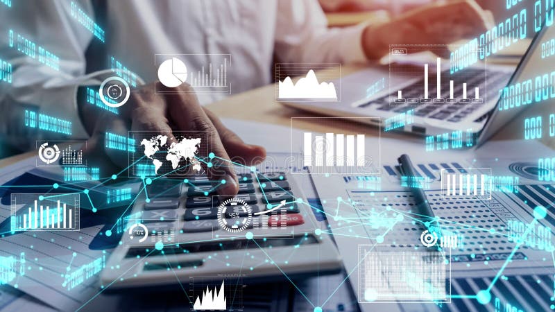 Conceptual Business Dashboard for Financial Data Analysis Stock Video ...