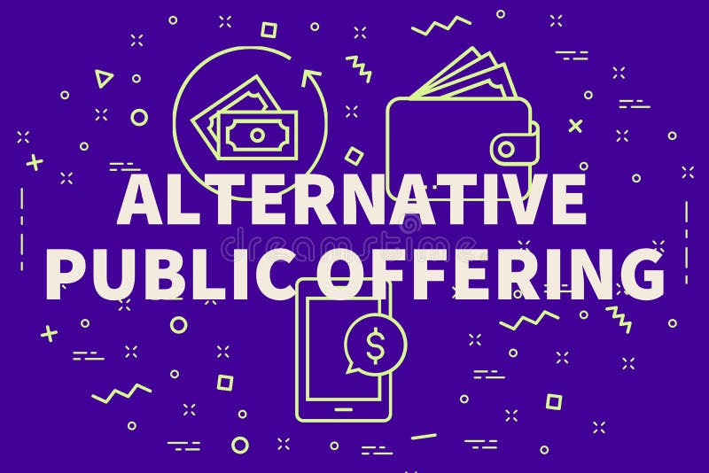 Conceptual Business Illustration with the Words Alternative Public ...