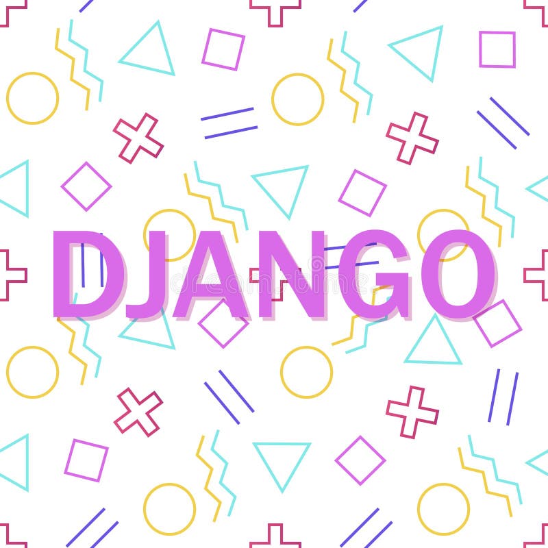Conceptual Business Illustration with the Words Django. Learn Django ...