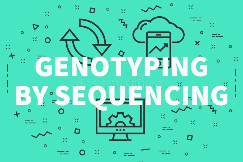 Conceptual Business Illustration with the Words Genotyping by Se Stock ...