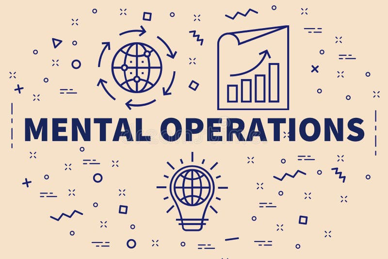 Conceptual Business Illustration with the Words Mental Operation Stock ...