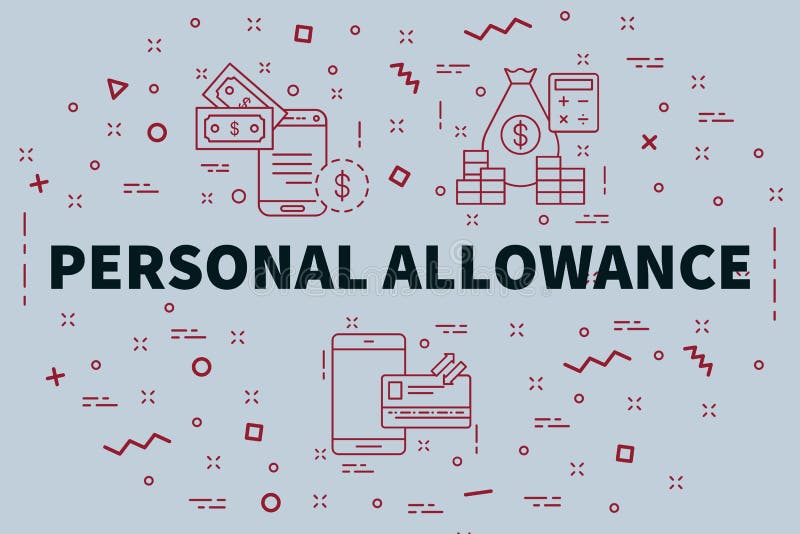Conceptual Business Illustration with the Words Personal Allowance ...