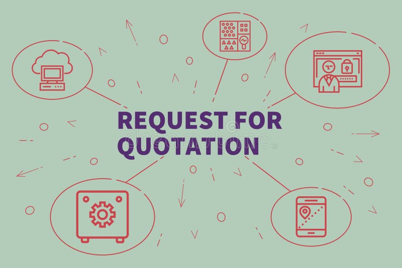 Conceptual Business Illustration with the Words Request for Quot Stock ... Conceptual Business Illustration with the Words Request for Quot Stock ...