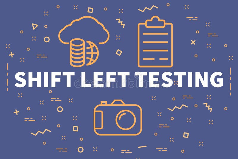 Conceptual Business Illustration with the Words Shift Left Testing ...