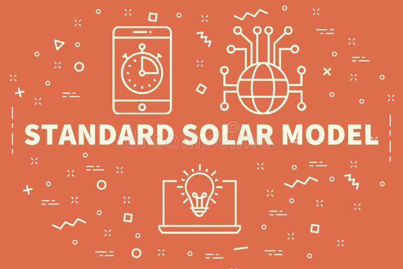 Conceptual Business Illustration with the Words Standard Solar M Stock ...